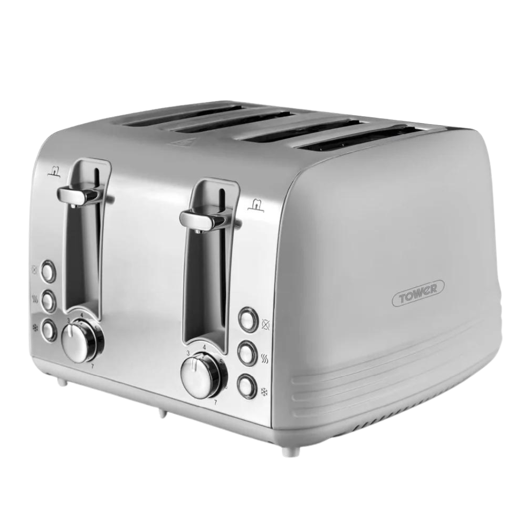 Tower Ash 4 Slice Toaster T20081GRY (Grey) – Vibe Home