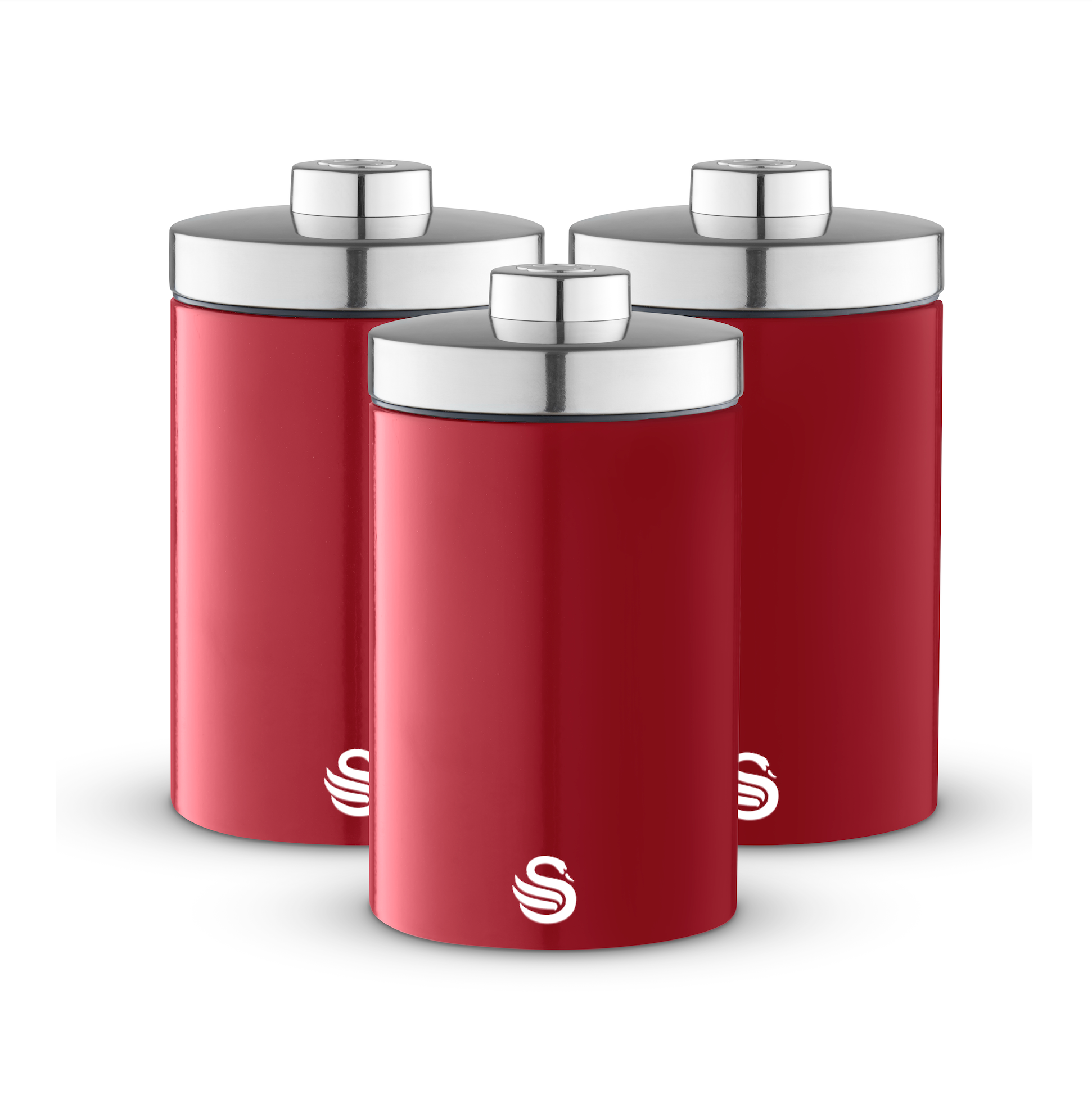 Swan TownHouse Canisters Kitchen Set SWKA18530RN (Red) – Vibe Home